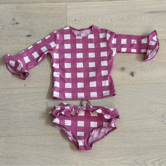 Bobo Choses | Swim | Bobo Choose Kids Swim Set In Pink Checkered ...